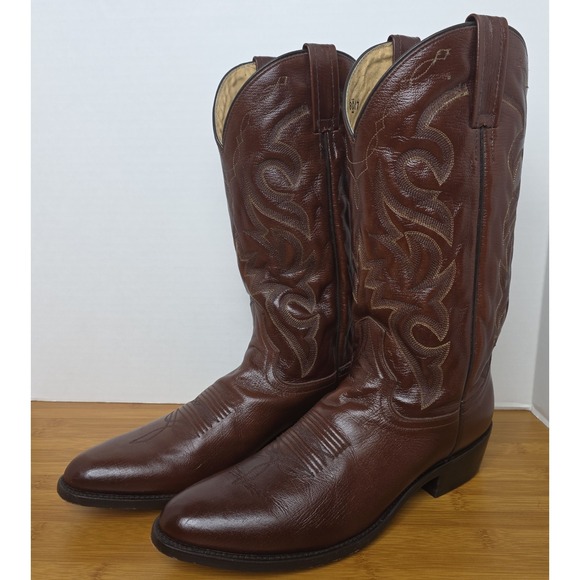 Dan Post | Shoes | Dan Post Milwaukee Brown Leather Western Pull On ...